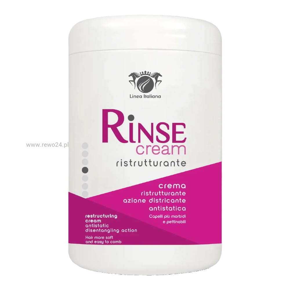 Linea Italiana Rinse Cream Ristrutturante 1L - Maska Regenerująca